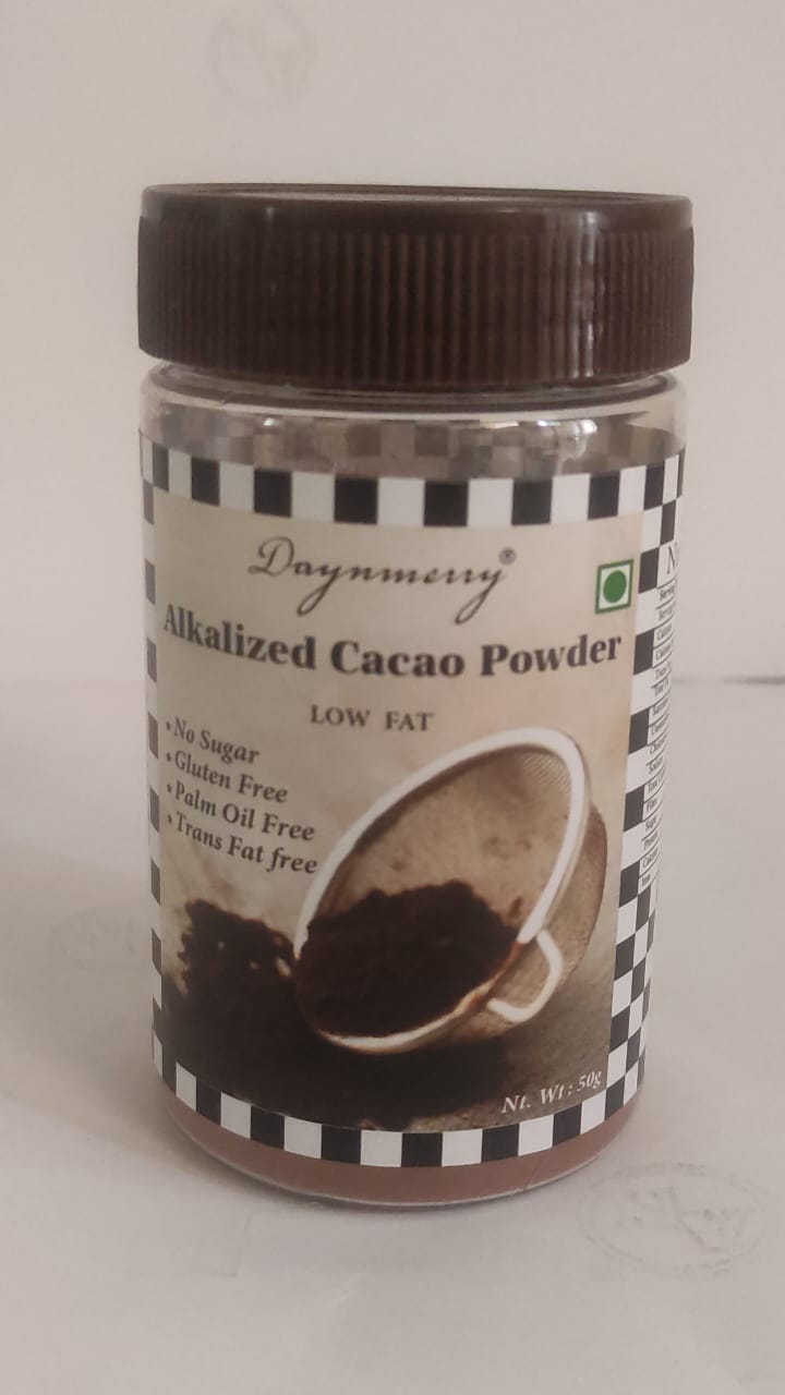 Daynmerry | Alkalised Cocoa Powder (Low Fat) 50 gm - Daynmerry